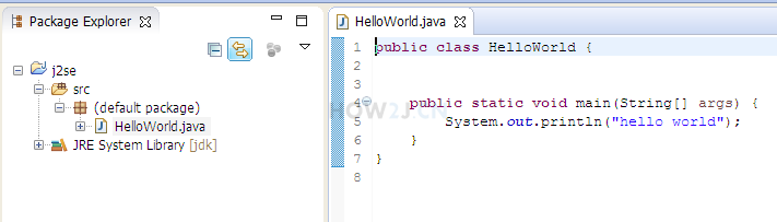 HelloWorld系列教材 （五）- 在Eclipse中运行第一个 java 程序_eclipse中运行helloworld-CSDN博客