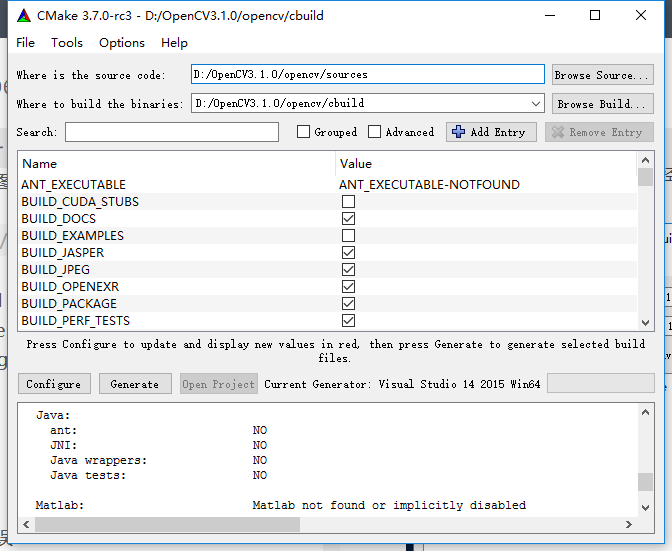 win10X64 + vs2015通过Cmake编译Opencv_vs2015编译opencv 4.6.0-CSDN博客